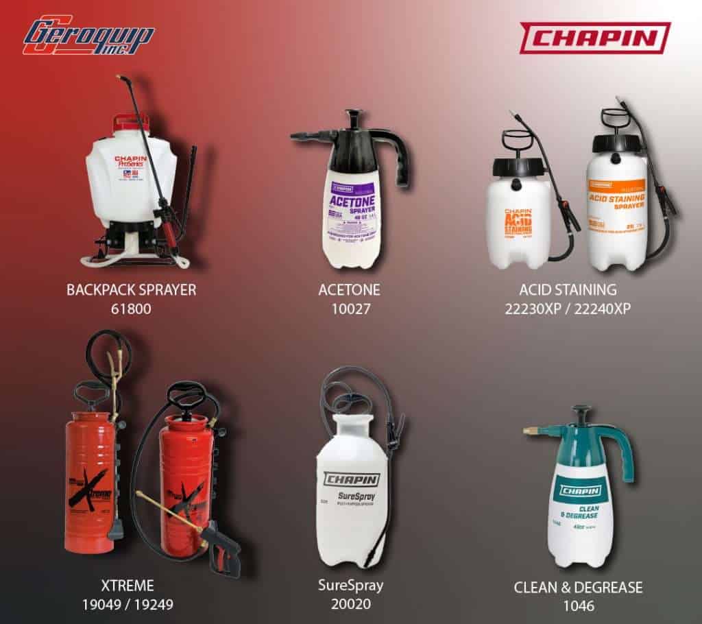 Chapin - Industrial Grade Sprayers - Geroquip Inc