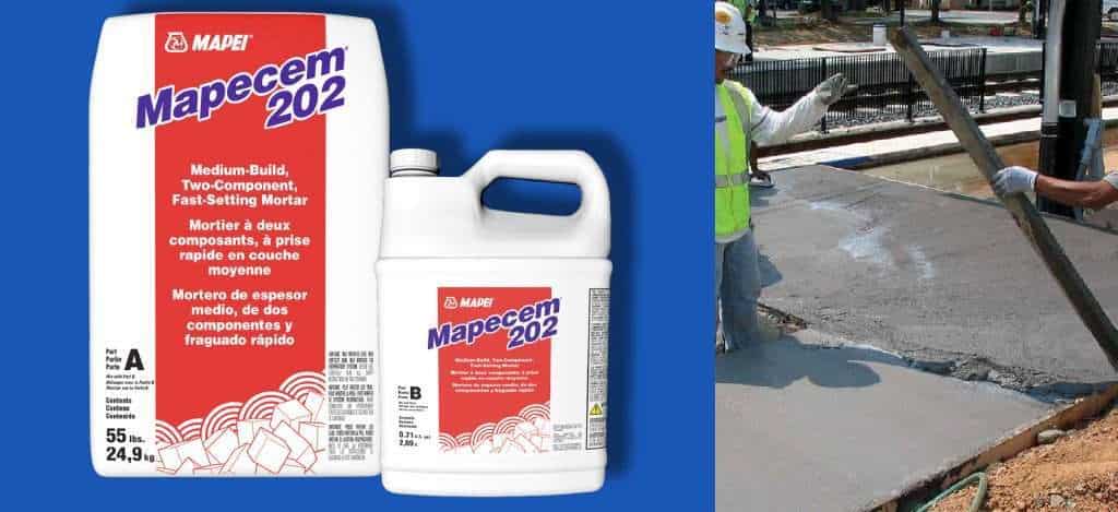 MAPEI Mapecem 202 - Two-Component Mortar - Geroquip Inc