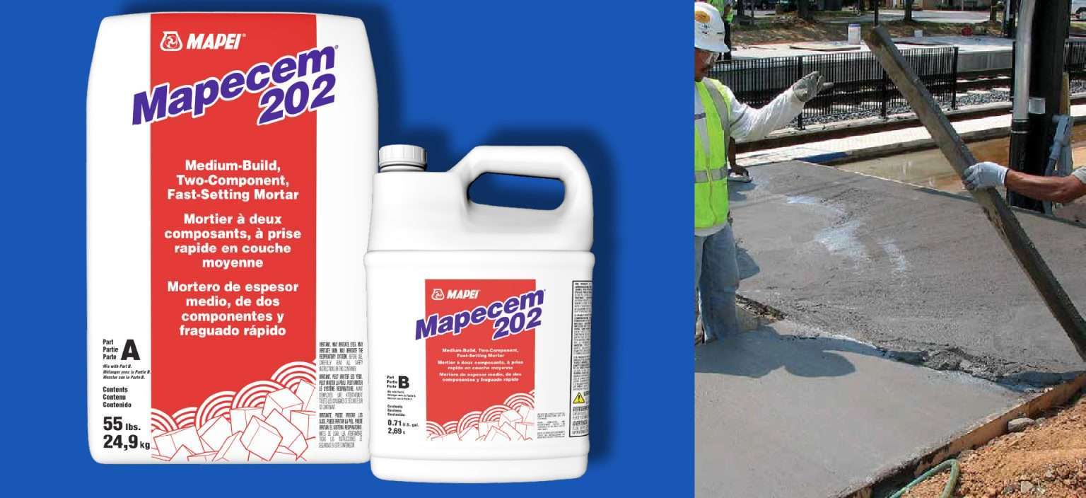 MAPEI Mapecem 202 - Mortier à deux composants - Geroquip Inc