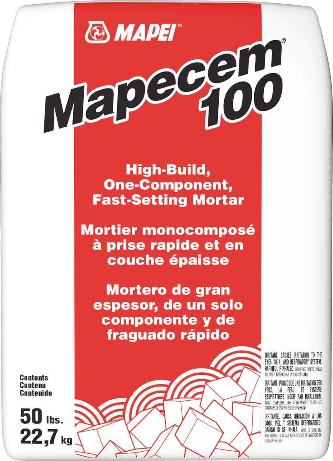 MAPEI Mapecem 100 - Mortier monocomposé - Geroquip Inc
