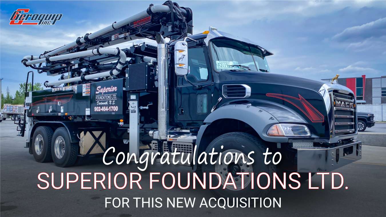 Congratulation to Superior Foundations Ltd. - Geroquip Inc